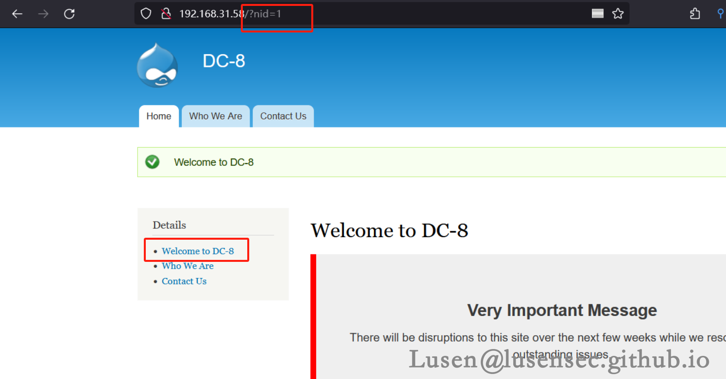 【Vulnhub系列】Vulnhub靶场_DC-8 | Lusenの小窝